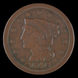 1847 U.S. 1¢ - Liberty Head Braided Hair Large Cent - VF+ (Small Date)