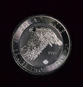 2016 1.5 oz Silver Canadian Snow Falcon