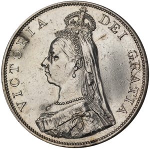 1887 Great Britain 2 Florins - Victoria (Double Florin; Silver)