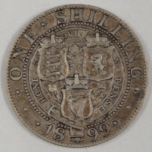 1899 Great Britain 1 Shilling - Victoria (3rd Portrait; Old Head)