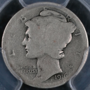 1916-D 10C Mercury Dime - PCGS FR02 36552218