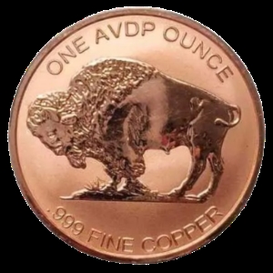 1oz Copper round - Buffalo - Reverse Proof