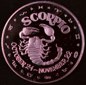 1 oz Copper Round - Scorpio