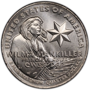 2022-P U.S. 25¢ - American Women Quarters: Wilma Mankiller - BU