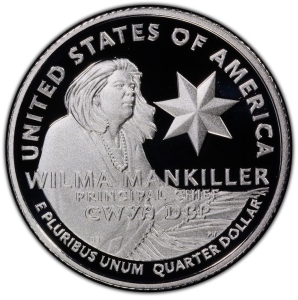 2022-S U.S. 25¢ - American Women Quarters: Wilma Mankiller - Silver Proof